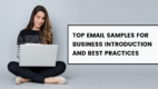 Top email samples for business introduction and best practices