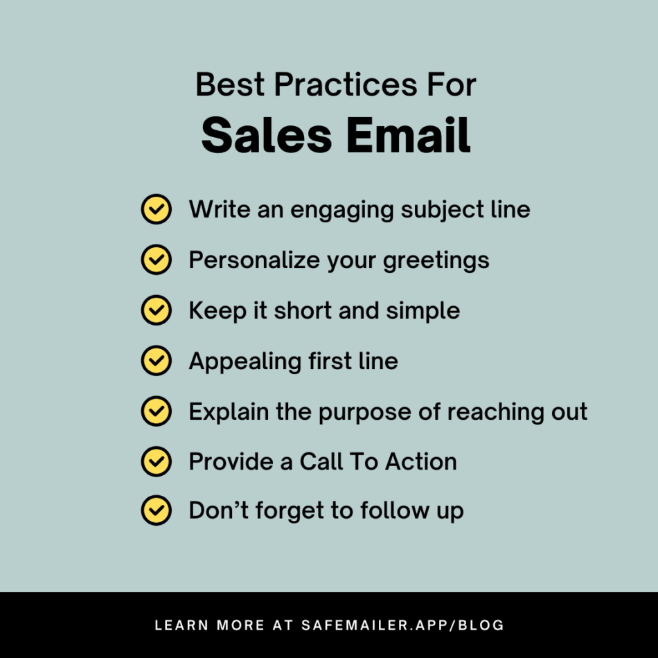 Cold Email Templates For Sales & Best Practices - SafeMailer
