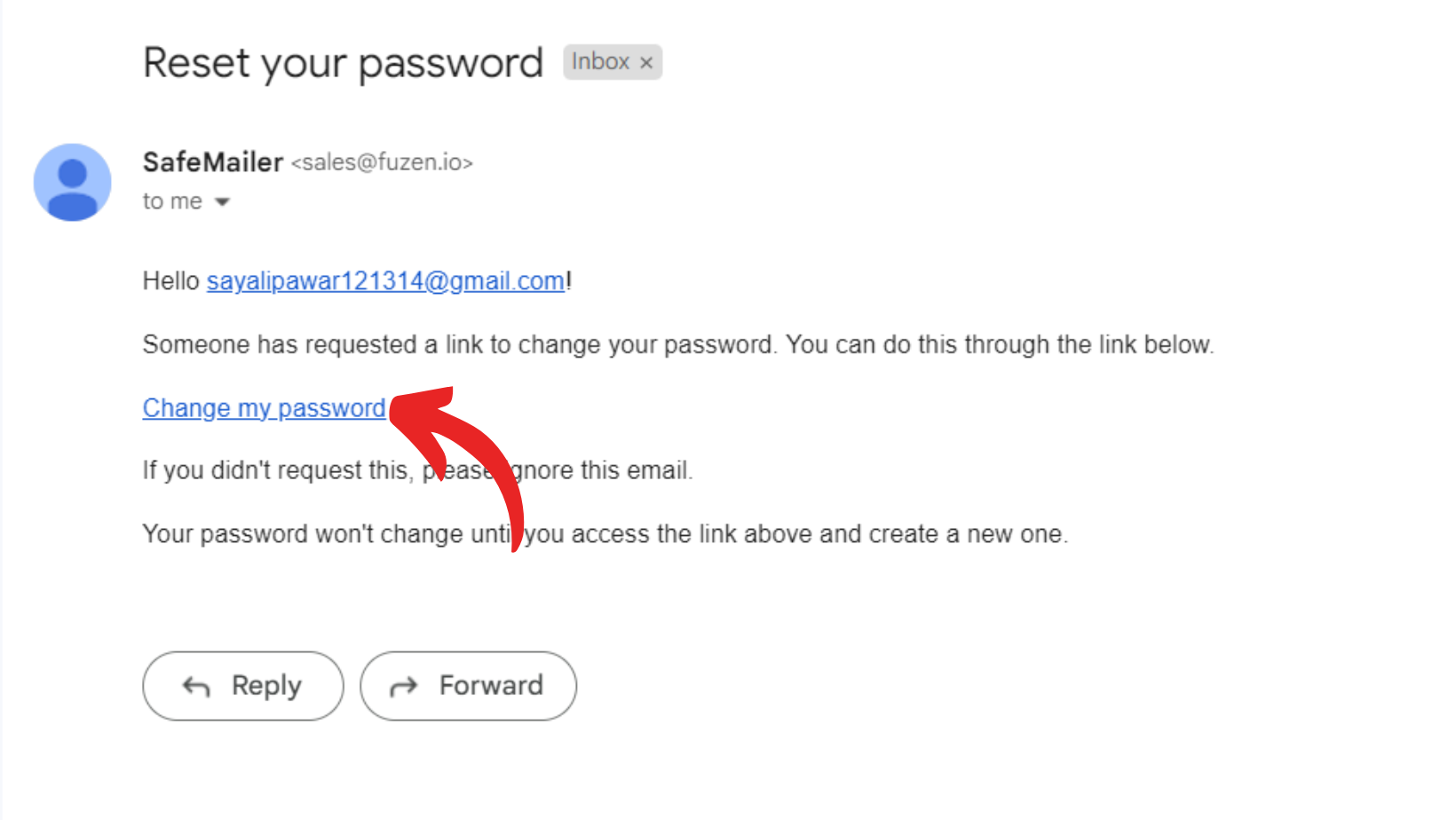 Reset Password - SafeMailer