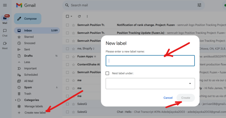 How to create folders in Gmail - SafeMailer
